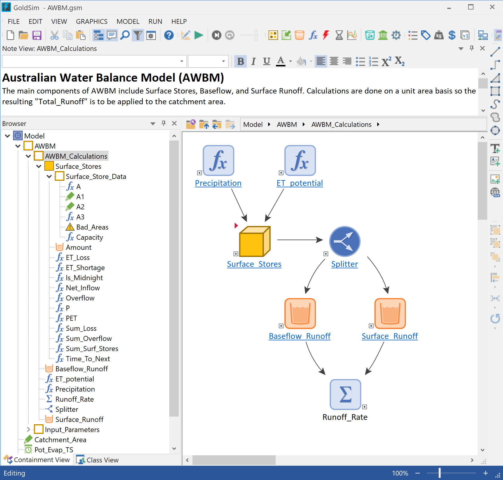 Australian Water Balance Model (AWBM) – GoldSim Help Center